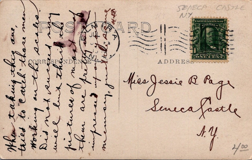 Seneca Castle New York NY Train Station 1910s RPPC Postcard | eBay