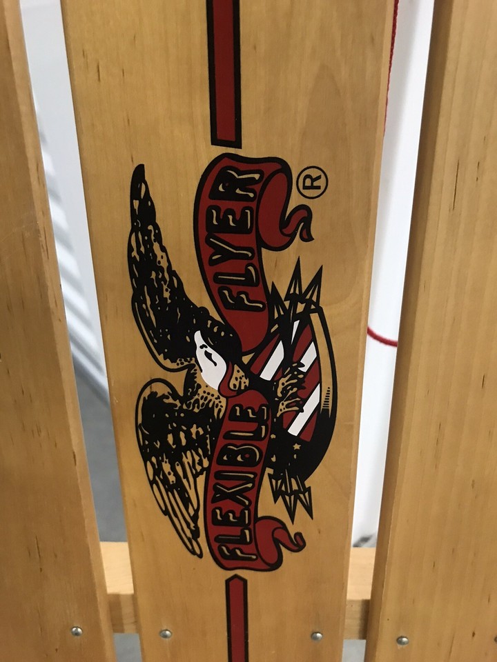 Paricon 1054 Flexible Flyer Metal Runner Steel & Wood Snow Slider Sled ...