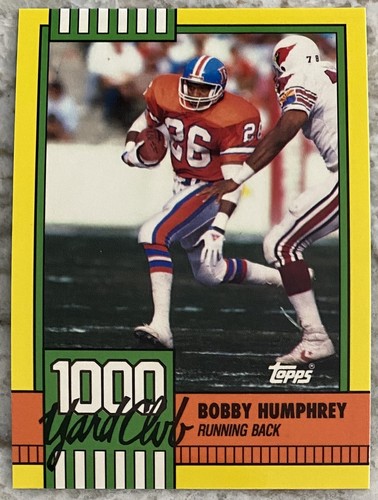 1990 Topps Tiffany 1000 Yard Club Bobby Humphrey #17 | eBay