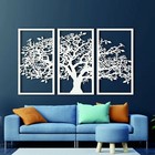 Tree of Life 3 Panels, Metal Tree Wall Art, Tree Sign, Metal Wall Decor ...