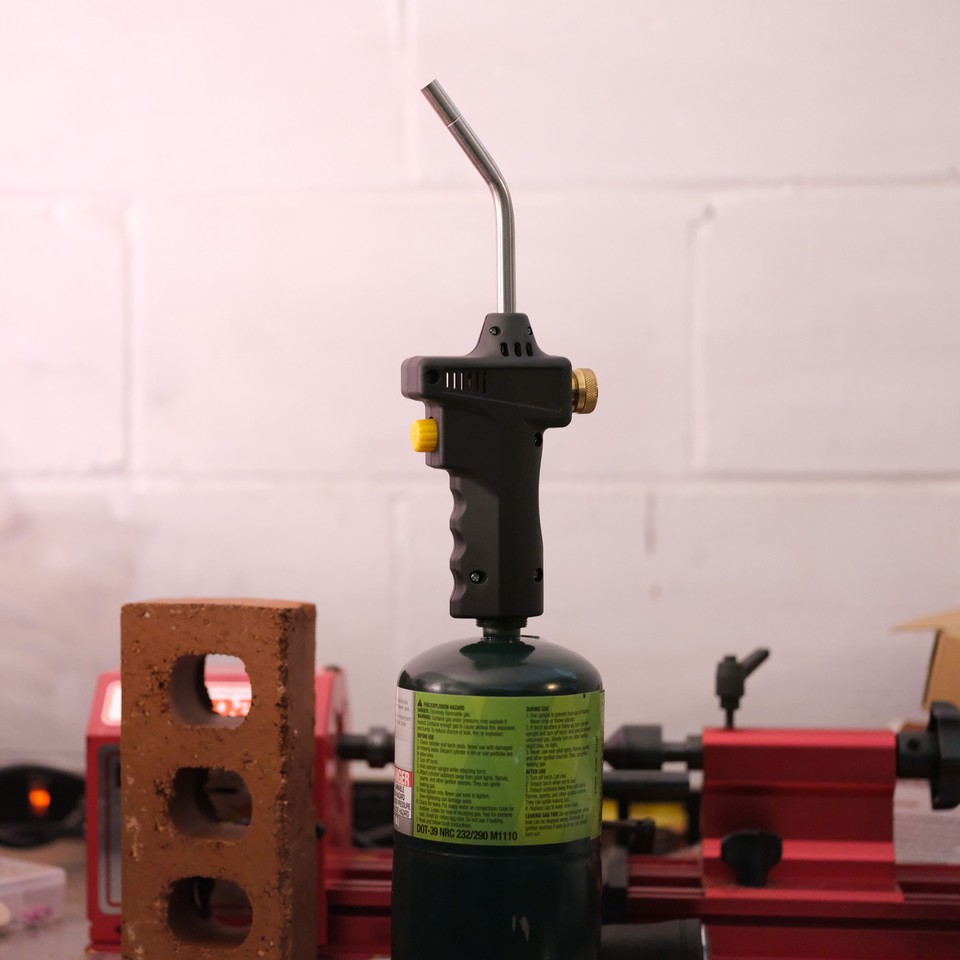 BISupply Propane Torch Head with Igniter Flame - Gas Hand Torch Fire ...