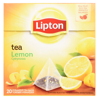 Lipton Lemon Tea Bags 4 Boxes 0f 20 Supplied (80 ) Free UK Delivery | eBay