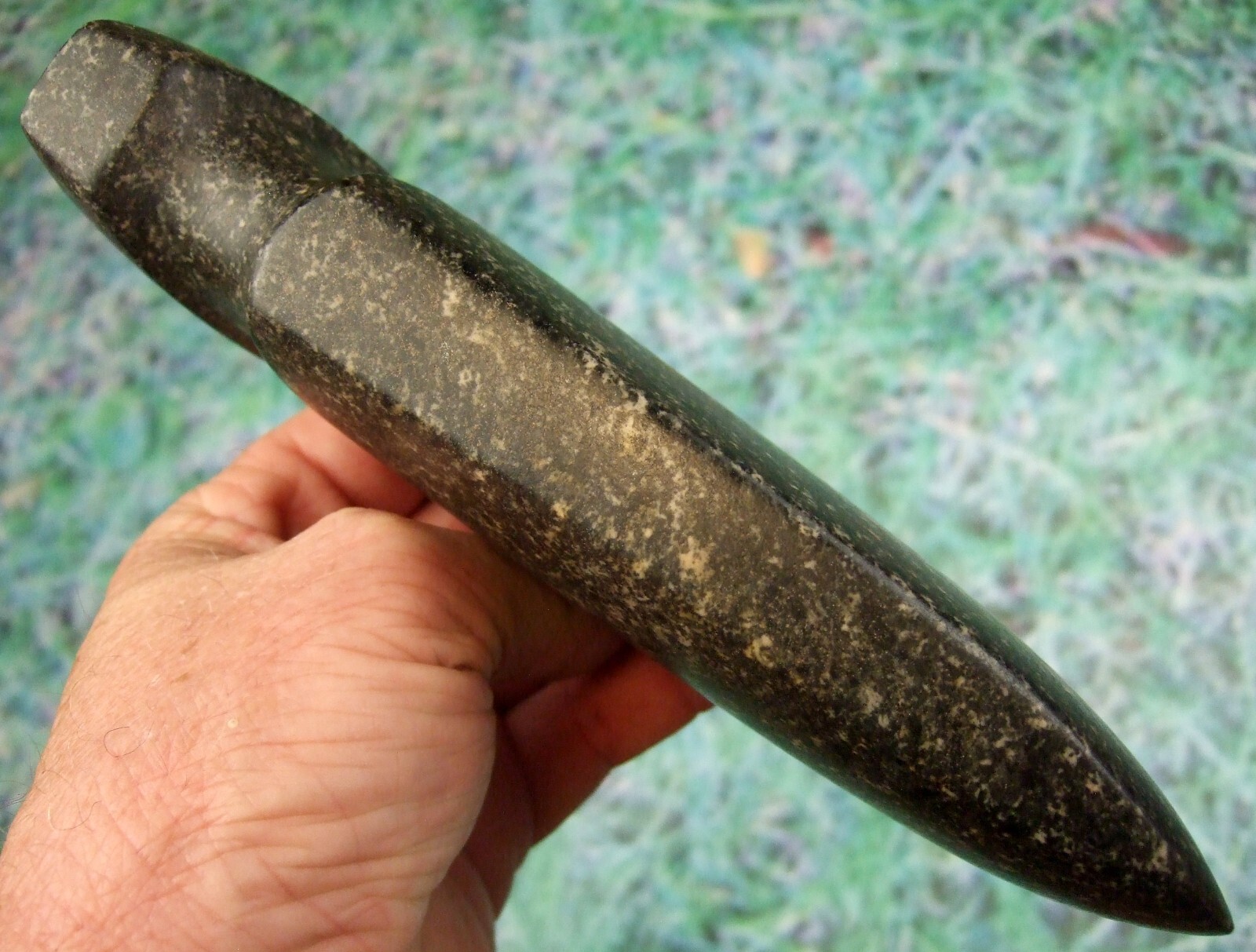 Large Super Fine Fluted Missouri Slant Grooved Hardstone Axe with COA ...
