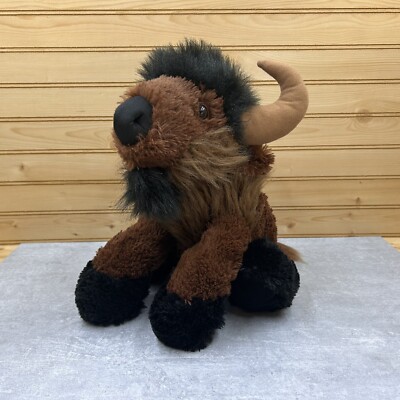 Vintage PURR-FECTION Bison 12" Plush Toy Stuffed Animal Buffalo | eBay