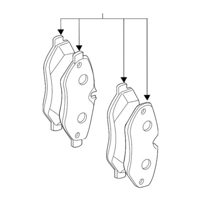 Genuine OEM Front Disc Brake Pad Set For Mercedes 9064212100 | eBay