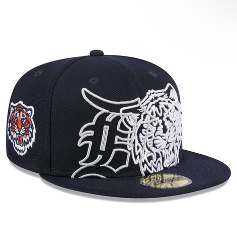 Detroit Tigers New Era Game Day Overlap 59FIFTY Fitted Hat - Navy Sold ...