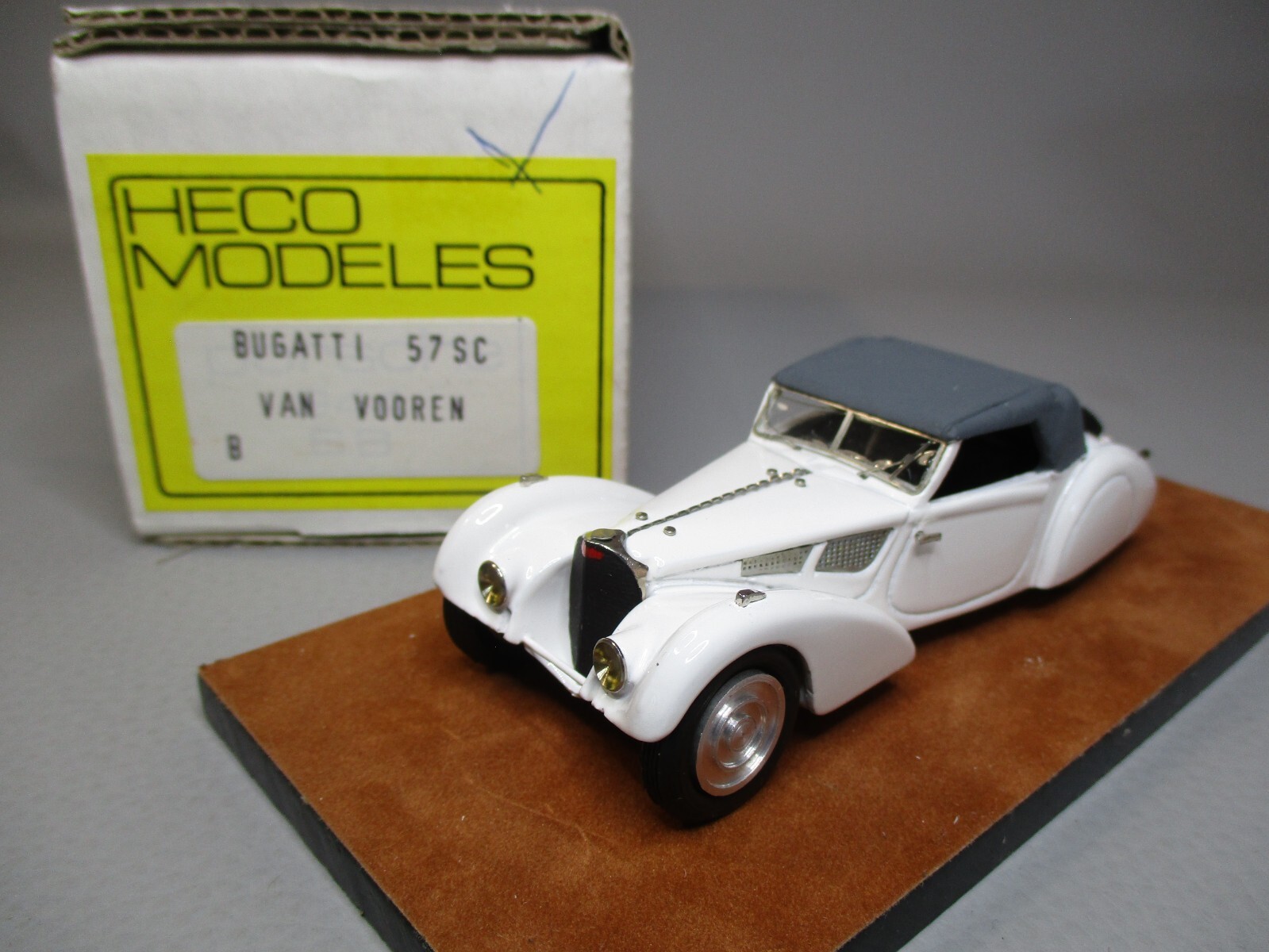 AT020 HECO MODELES 1/43 Bugatti 57 SC Van Vooren - B blanche | eBay