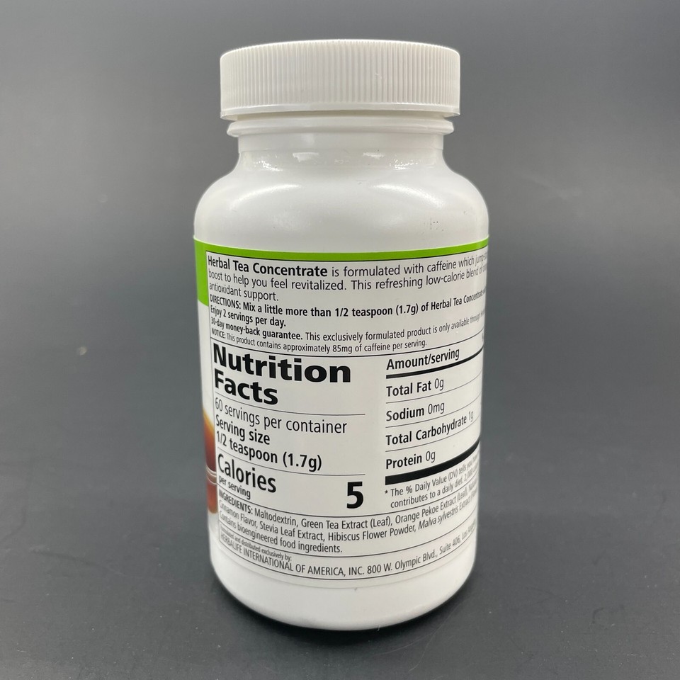 Herbalife Herbal Tea Concentrate 3.6oz. Lemon/Peach/Raspberry/Original ...