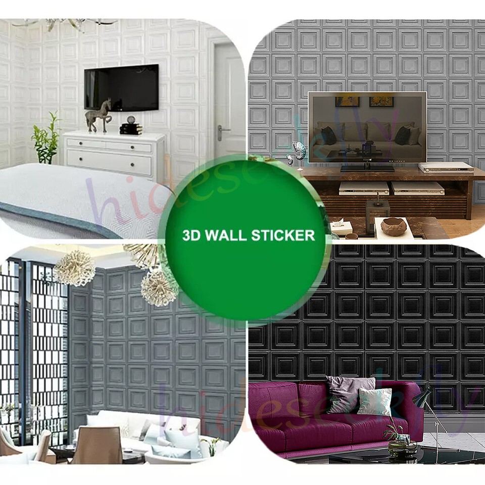 60X 3D Tile Brick Wall Panel Self-adhesive Waterproof Ceiling Cladding ...