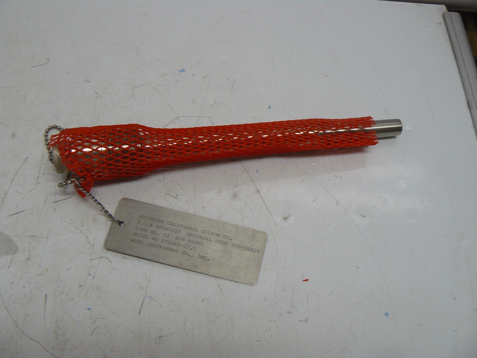 WEED INSTRUMENTS 1"HL260-U3.5-TI T/W THERMOWELL 6" STEM 3 1/2 INCH ...