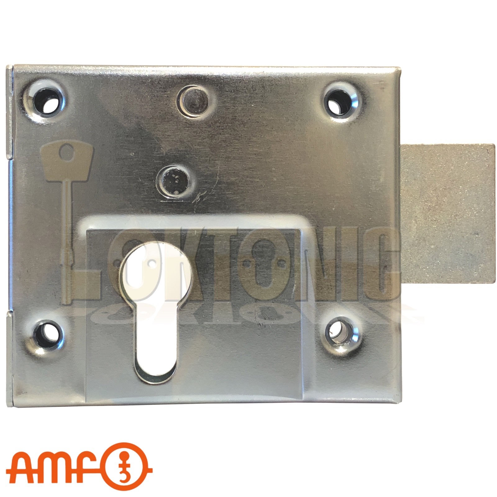 AMF 49Z Rim Euro Double Throw Zinc Plated Dead Lock Gate Shed Van ...