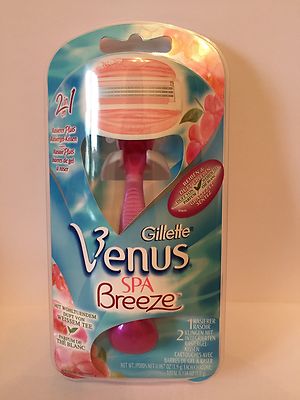 GILLETTE venus spa BREZZA donna RASOIO + 2 lamette rasoio NUOVO ...