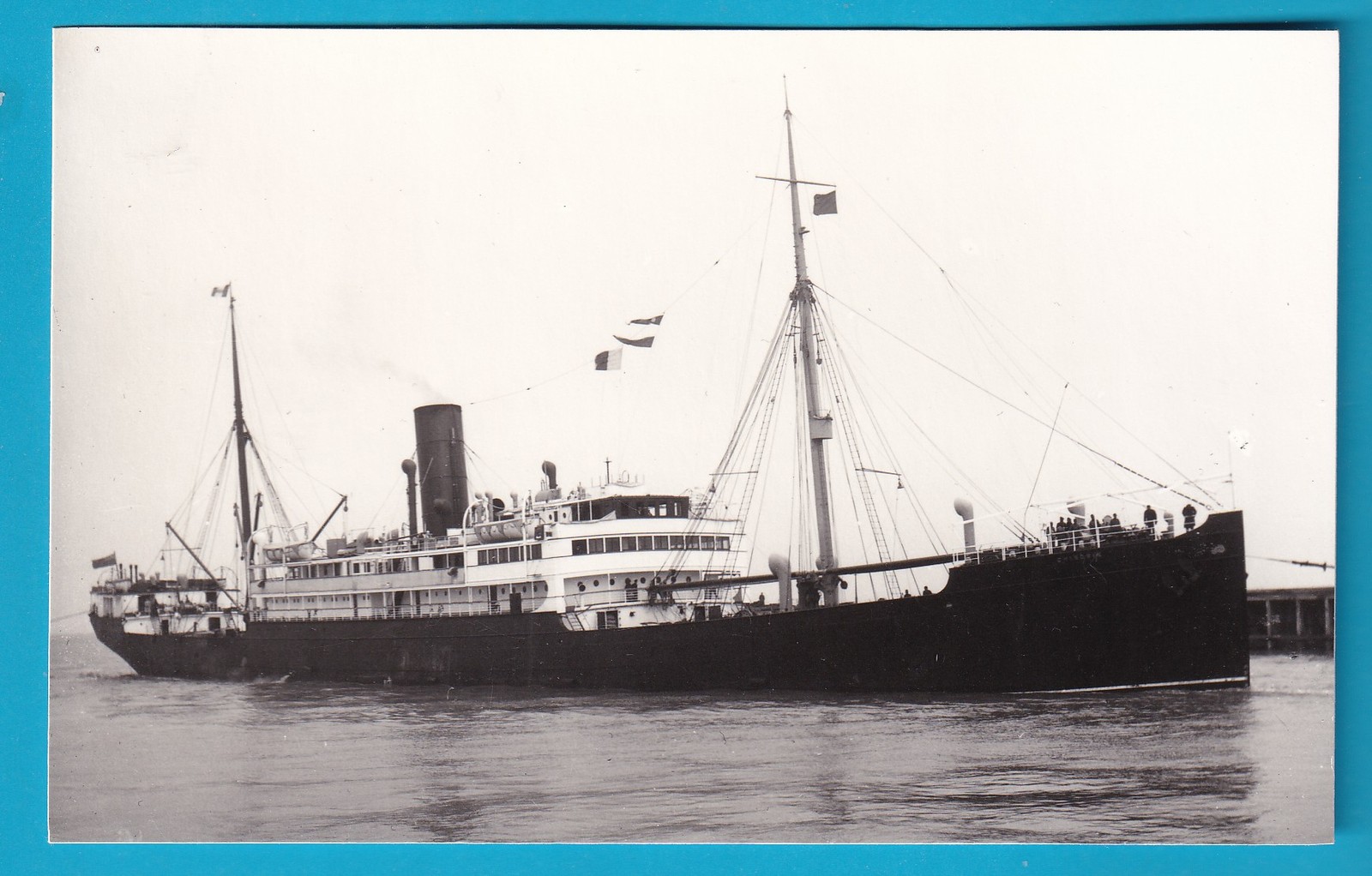 Original PC Size Real Photo British Burmese Steam Nav Line CHINDWIN ...