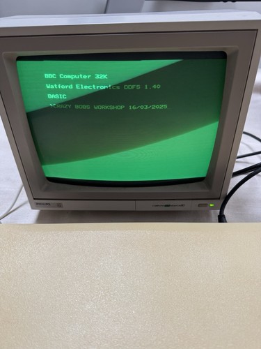 BBC Acorn Philips Computer Monitor 80 Monochrome Monitor 12" Type ...