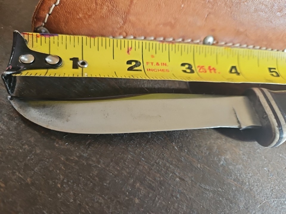 BUCK KNIFE 102 WOODSMAN FIXED BLADE- 7 3/4" Overall LEATHER SHEATH Brand New | eBay