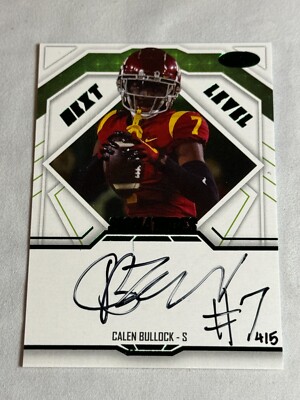2024 Sage Hit Next Level Green Calen Bullock On Card Auto /5 USC | eBay