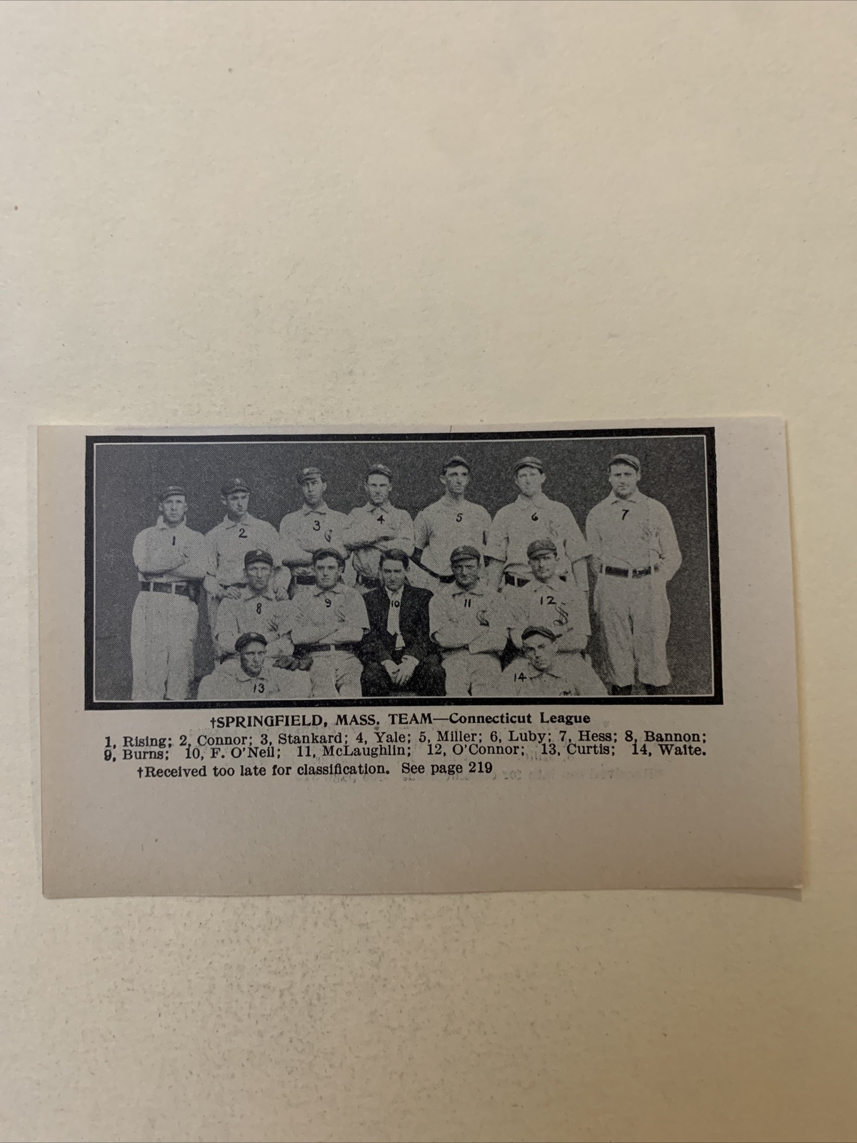 Springfield Ponies MA & Scottdale Giants PA 1907 Baseball Team Picture ...