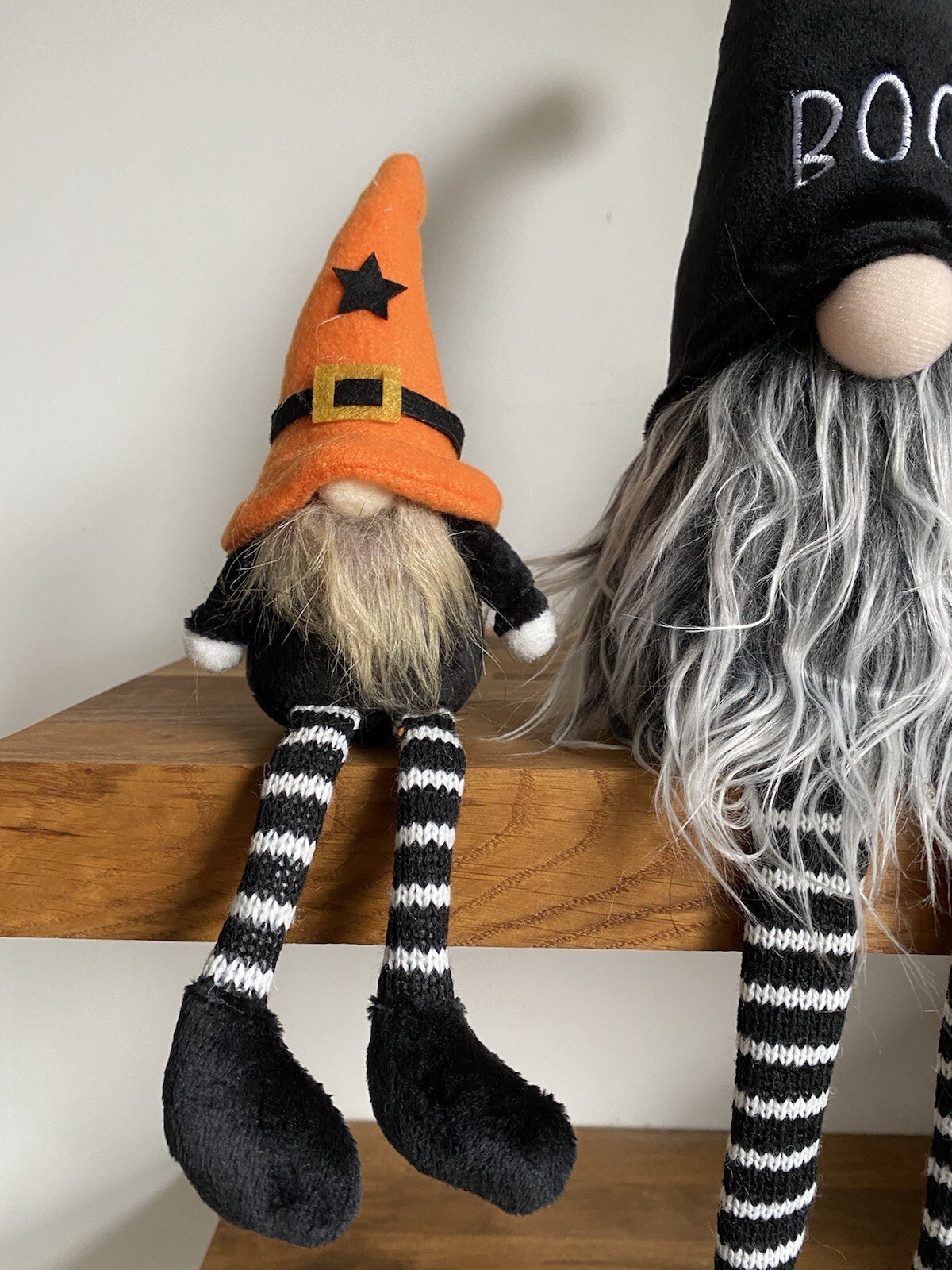 Halloween Gonk Decoration - Assorted Designs Pumpkin Bat Sitting Legs ...