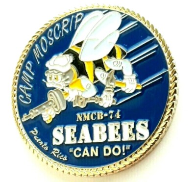 Medalla SEABEES C MOSCRIP NAVY Roosevelt Roads PUERTO RICO Challenge ...