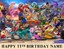 Edible Super Smash Bros Ultimate Cake Topper Birthday Wafer Paper 1/4 ...