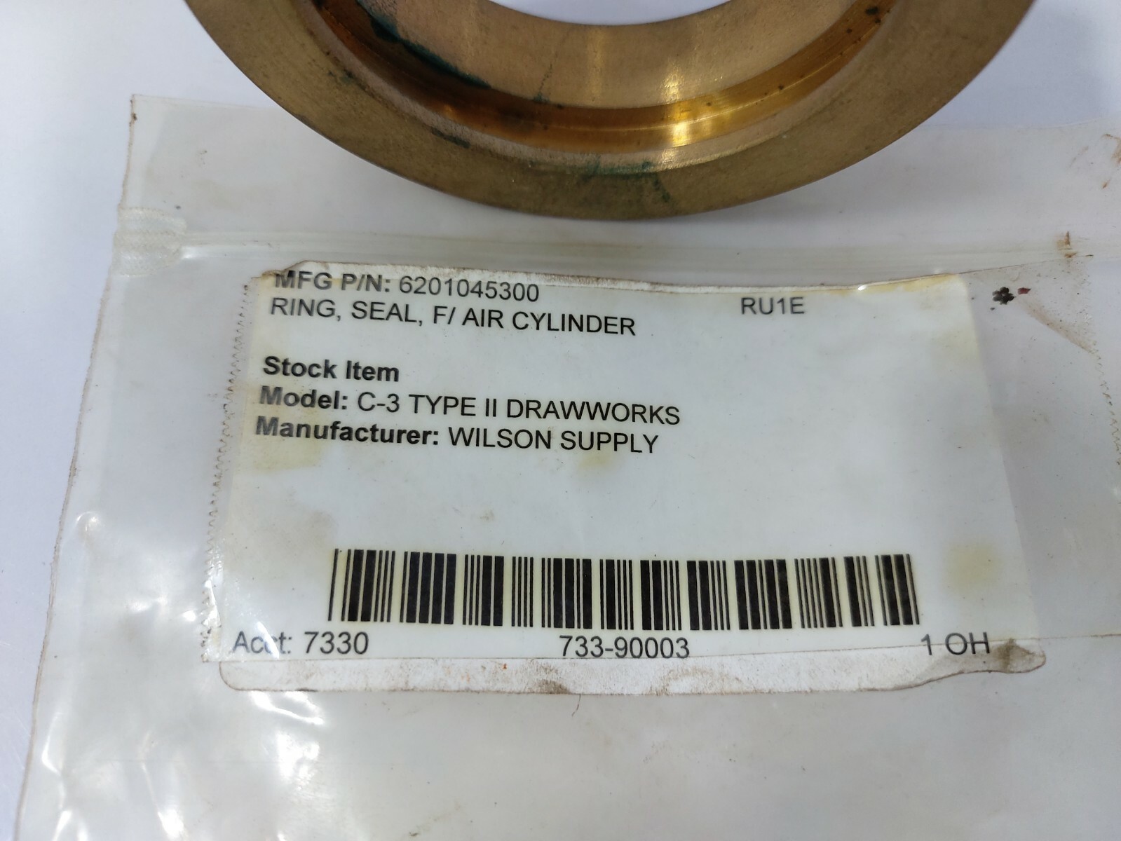 Wilson B2-6201045300 Seal Ring for Air Cylinder ring C-3 Type II ...
