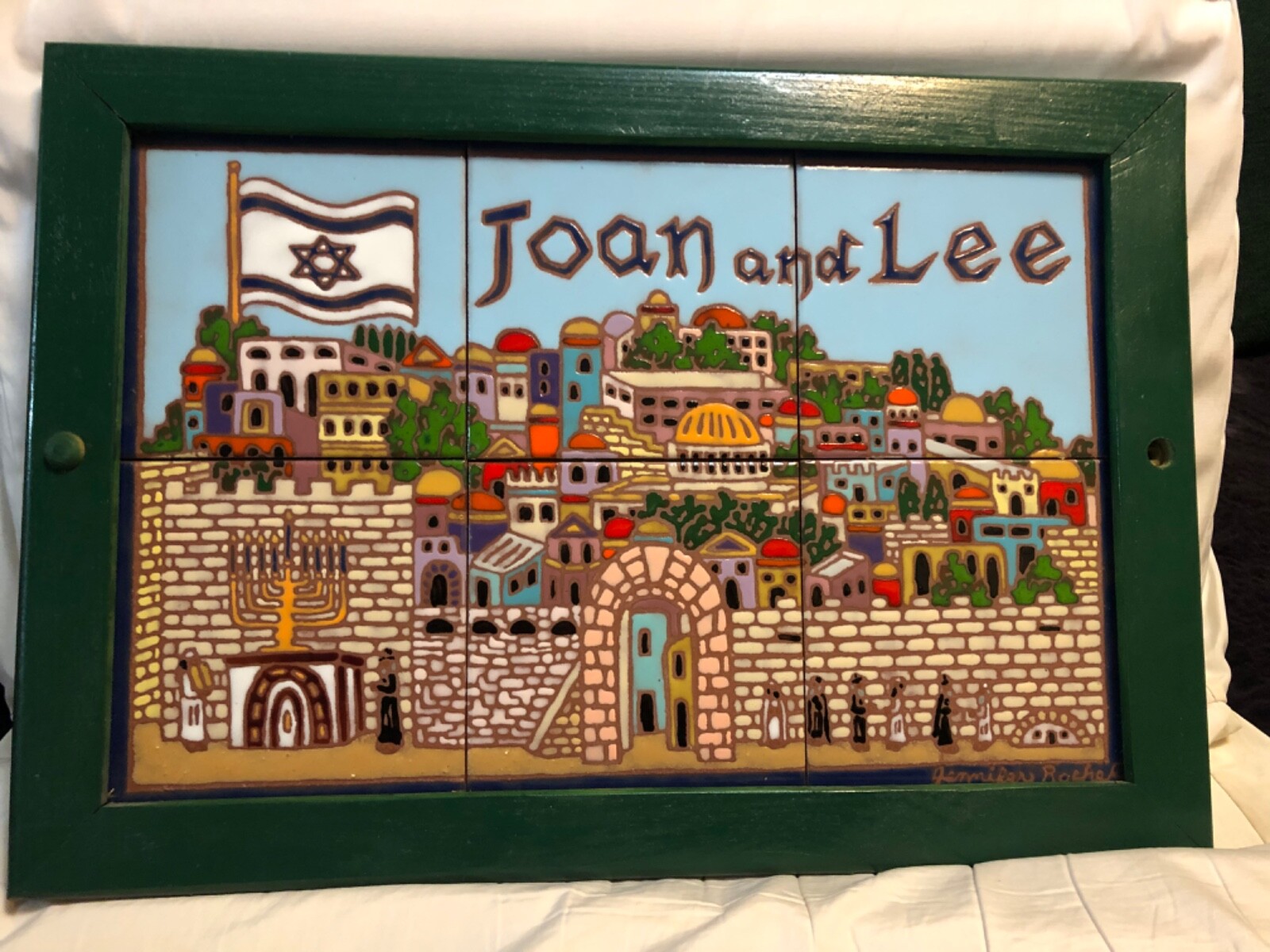 Framed and Signed Tiles by Jennifer Roche | eBay