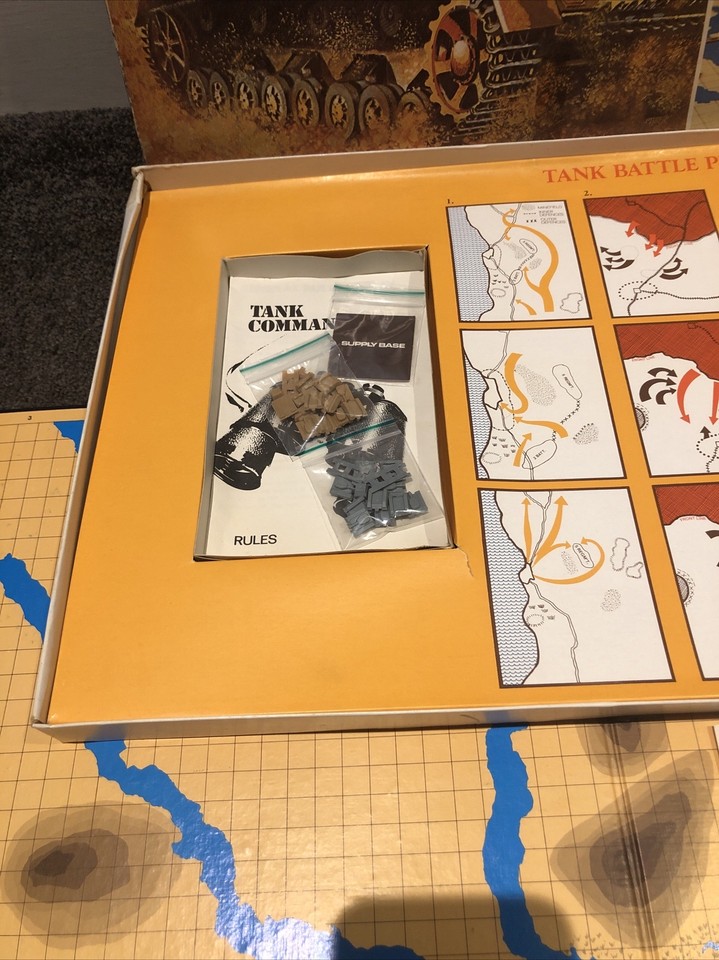 Rare Vintage 1974 Tank commander Board Game By J. Brian McCarthy VGC ...