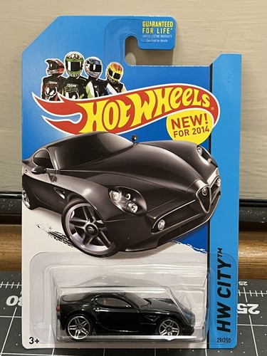 Hot Wheels 2014 HW City Nightburnerz Alfa Romeo 8C Competizione Black ...