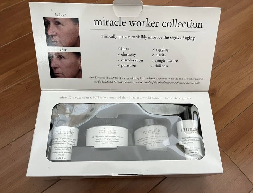Philosophy Miracle Worker Miraculous Anti-Aging Skin Care 4PCS Full ...