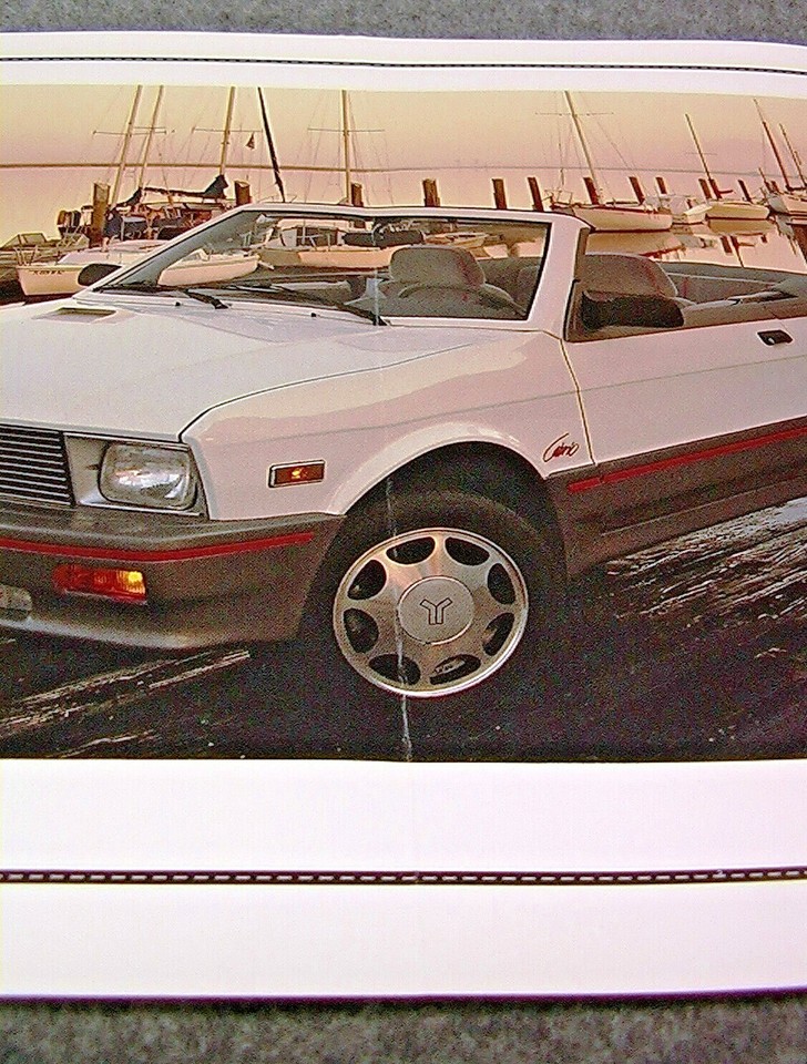 RARE Vintage YUGO America "The Cabrio" Color SALES BROCHURE Ad - FREE ...