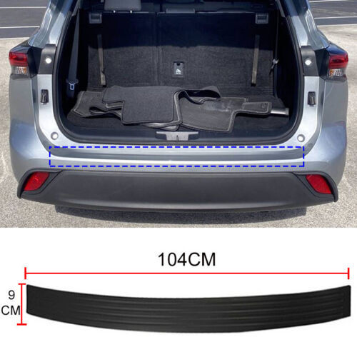 Black Rubber Rear Bumper Sill Plate Protector For Toyota Highlander ...