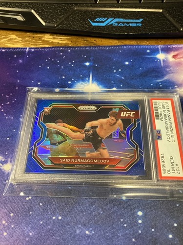 2021 Panini UFC Prizm Said Nurmagomedov RC ROOKIE #137 Blue /199 PSA 10 ...