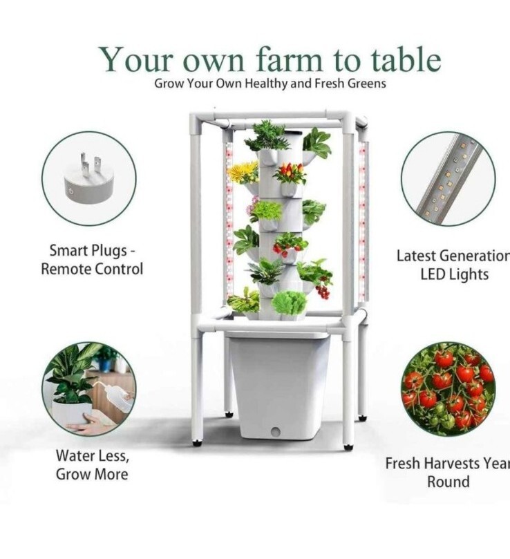 Growing Tower Gardens Indoors Tower Garden For Indoor Gardening