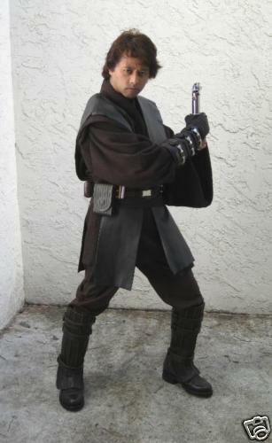 Anakin Skywalker Ep. 3 brown fabric tunic, sash & tabards, 4 pcs ...