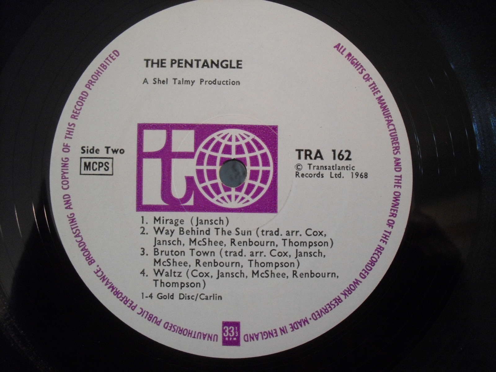The Pentangle, 1968 Transatlantic Records TRA 162, UK Psych Rock | eBay UK