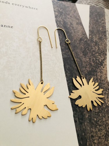 ⚫️ Gorman Dana Kinter Protea Metal Earrings Like New | eBay Australia