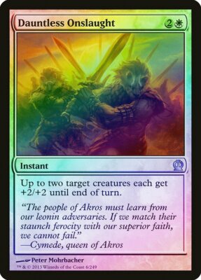 Dauntless Onslaught FOIL Theros NM White Uncommon MAGIC MTG CARD ...
