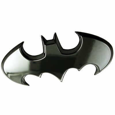 Batman Car Emblem Batwing 3D Black Chrome DC Comics Automotive Sticker ...
