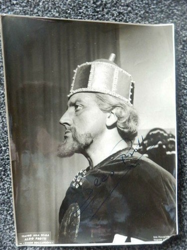 ALDO PROTTI - ITALIAN OPERA SINGER - AUTOGRAPHED PHOTO | eBay