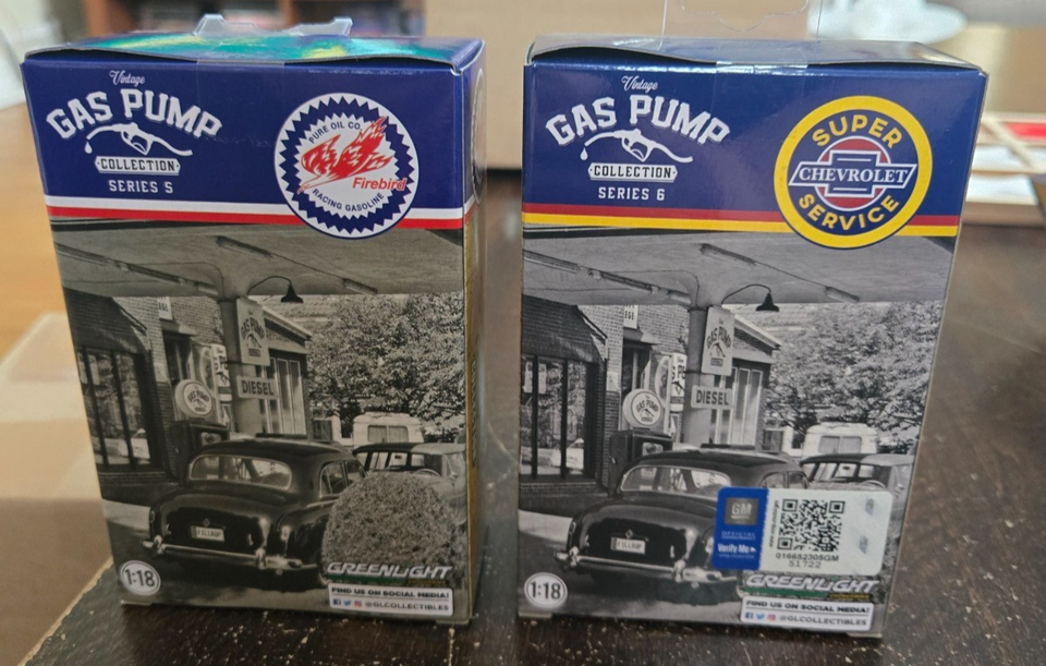 NEW GREENLIGHT GAS PUMP Collector's Series 5 & 6 Chevrolet & Pontiac ...
