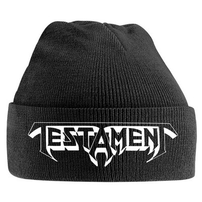 Testament Logo Embroidered Beanie Hat Official Thrash Metal Band Merch ...
