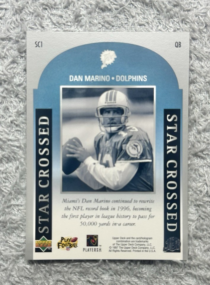 1997 Upper Deck - Star Crossed Dan Marino #SC1 | eBay UK
