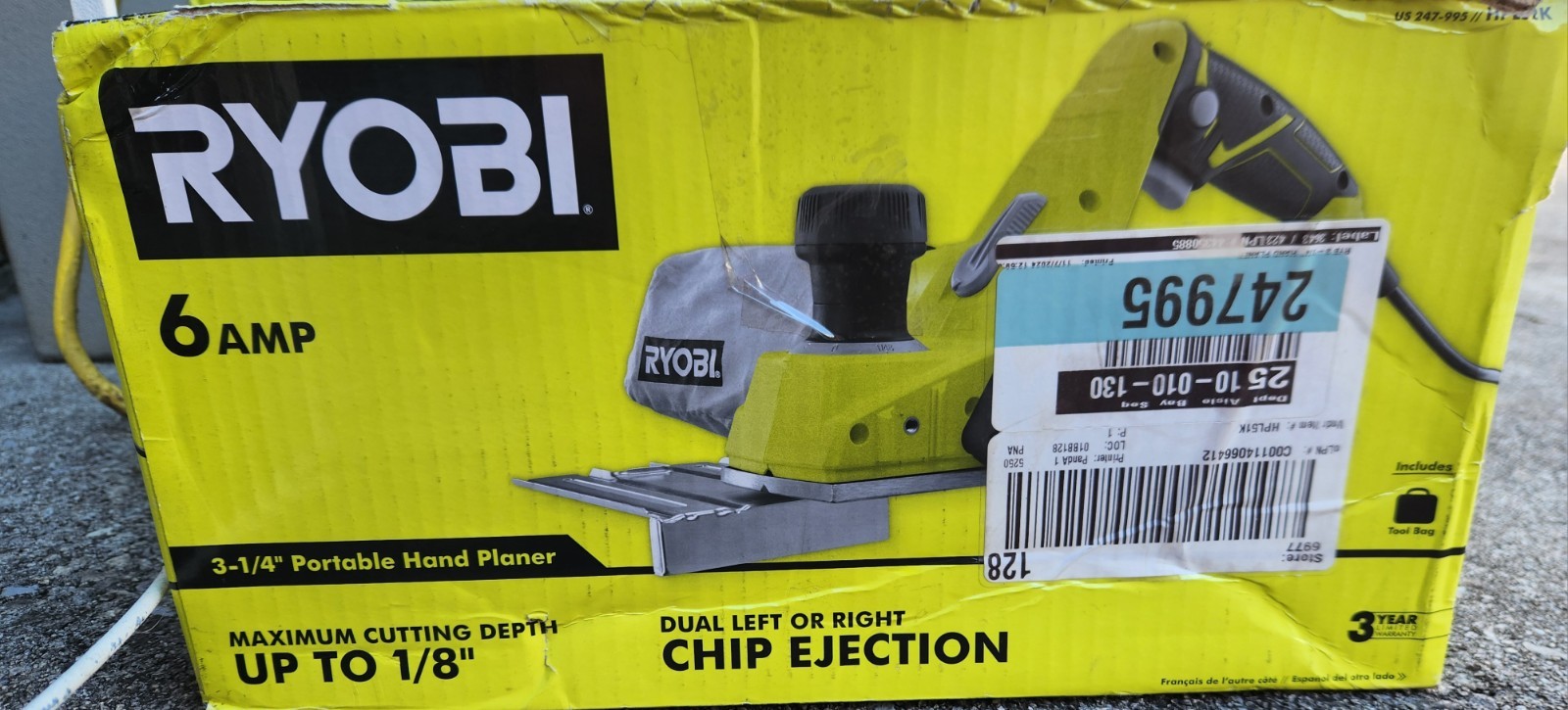 Ryobi 6 Amp Portable Hand Planer HPL52K | eBay