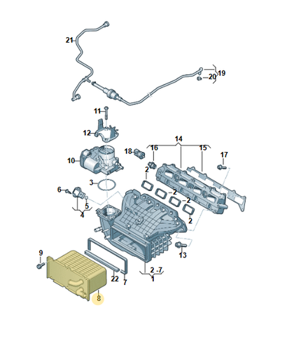 AUDI VW ŠKODA SEAT 1.4 TSI CHARGE AIR COOLER 03C145749B = 03F145749C ...