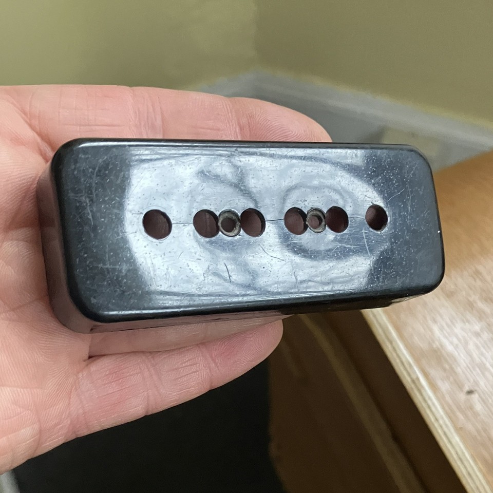 vintage 1950's Gibson p90 soapbar pickup cover Les Paul Special Custom ...