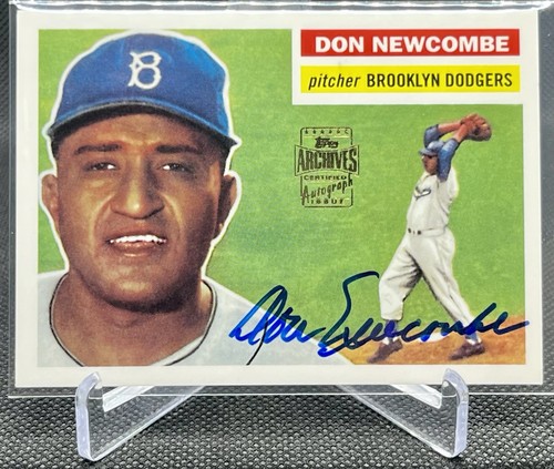 2001 Topps Archives Don Newcombe Rookie Reprint Auto #TAA48 Dodgers | eBay