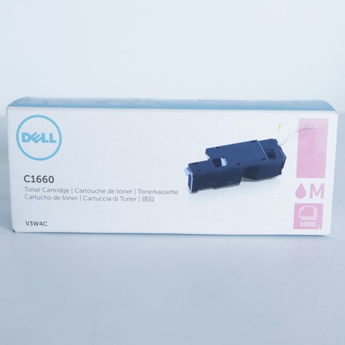 NEW SEALED Dell V3W4C C1660w Color Printer MAGENTA Toner 1000 pg | eBay