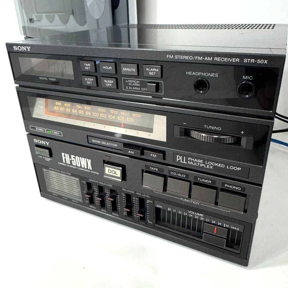 SONY FH-50WX STR-50X Vintage Stack Mini BoomBox - Made in Japan ...