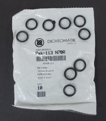 LOT OF 19 NEW DICHTOMATIK PAK-113 N70R O RINGS 9/16" X 3/32" PAK113 | eBay