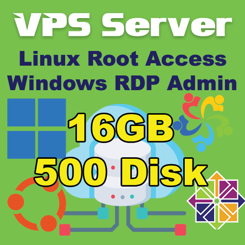 USA Linux VPS 16GB RAM + 500GB Disk 6 Core LIMITED QUANTITY 30 Day ...